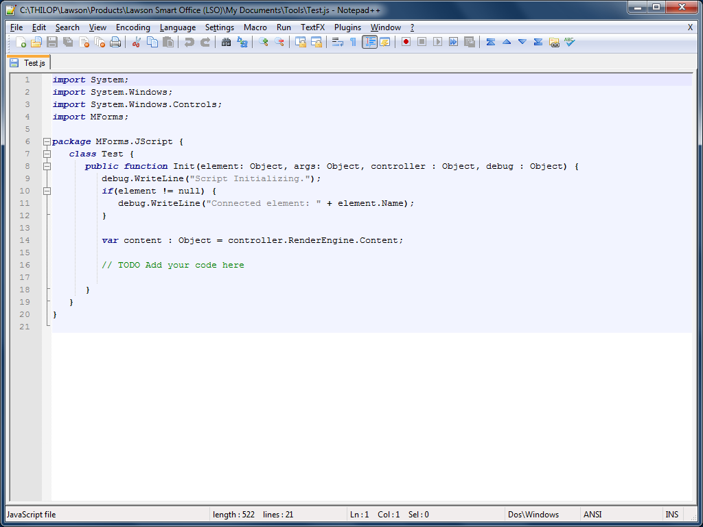 Tools to develop Smart Office Scripts – M3 ideas