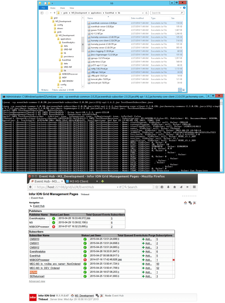 Subscribe to Event Hub in Java – M3 ideas