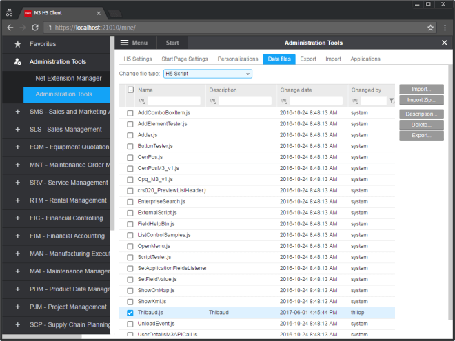 Developing H5 Client scripts – Part 1 – M3 ideas